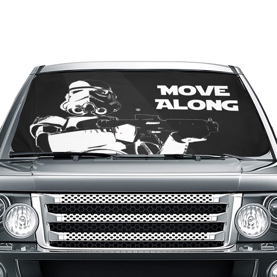 2 Design Options: Stormtrooper 58"x29" Car Sun Shade Umbrella - Star ...