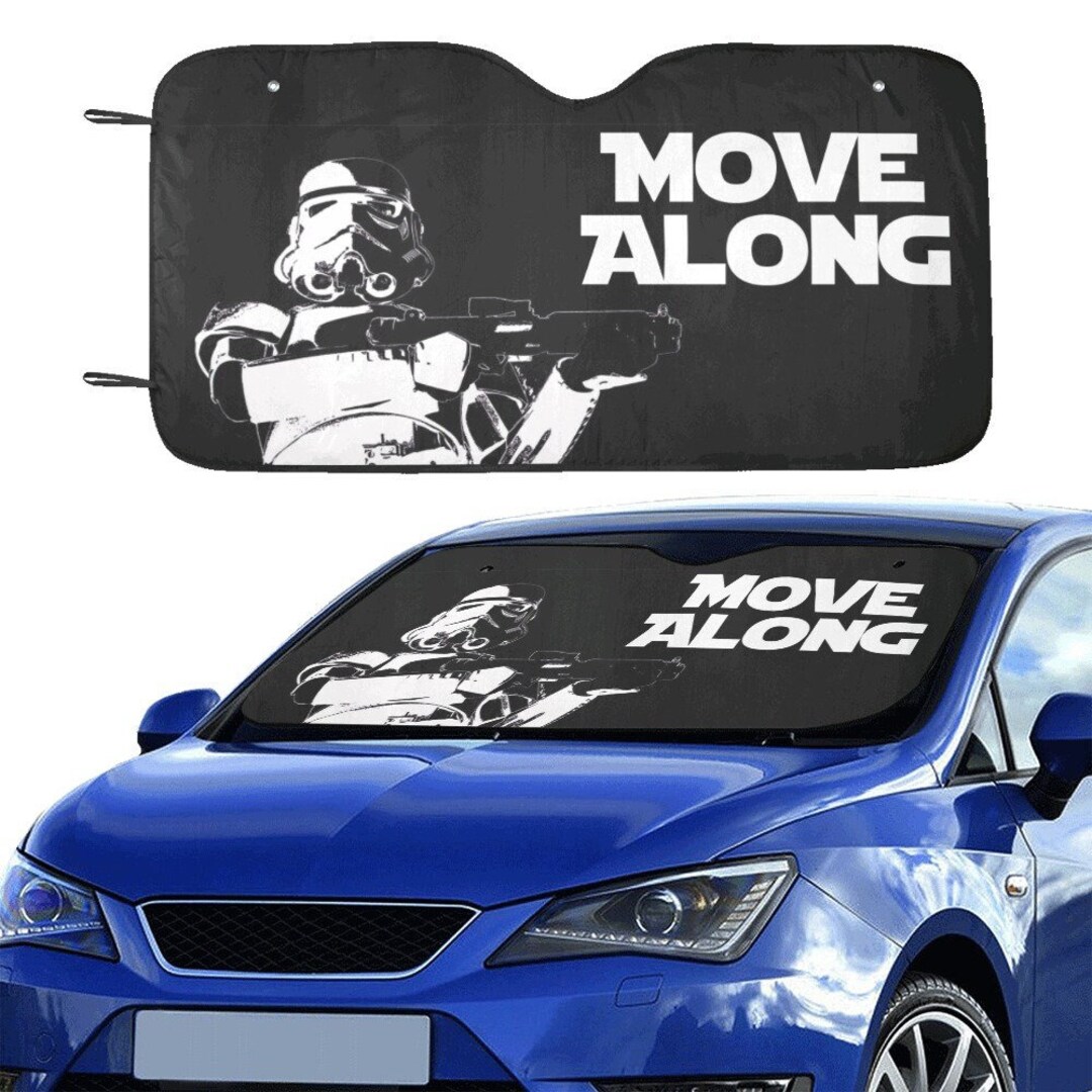 Move Along Stormtrooper Car Sun Shade - 3 Sizes - Star Wars Inspired ...