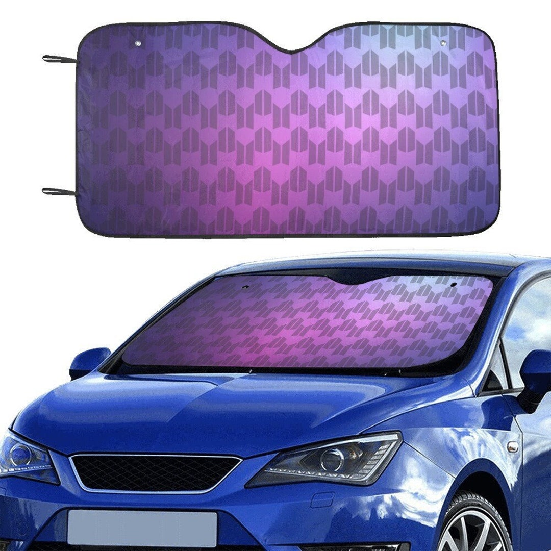 BTS and ARMY Logo Print Car Sun Shade - 3 Sizes - K-pop Inspired Car ...