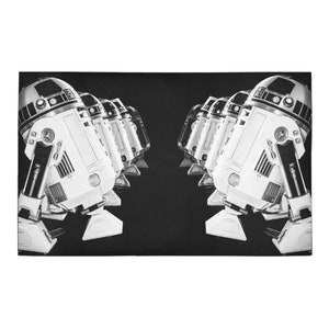 Droid Welcoming Party Black & White Bath Rug - 2 Sizes - Star Wars ...