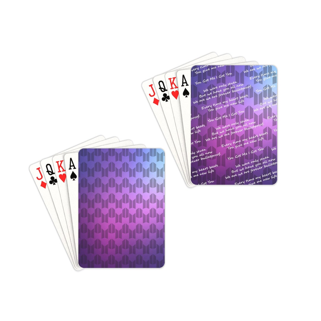 BTS ARMY Symbols Print Playing Cards - 2 Designs - 54 Deck Standard ...