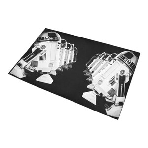 Droid Welcoming Party Black & White Bath Rug - 2 Sizes - Star Wars ...