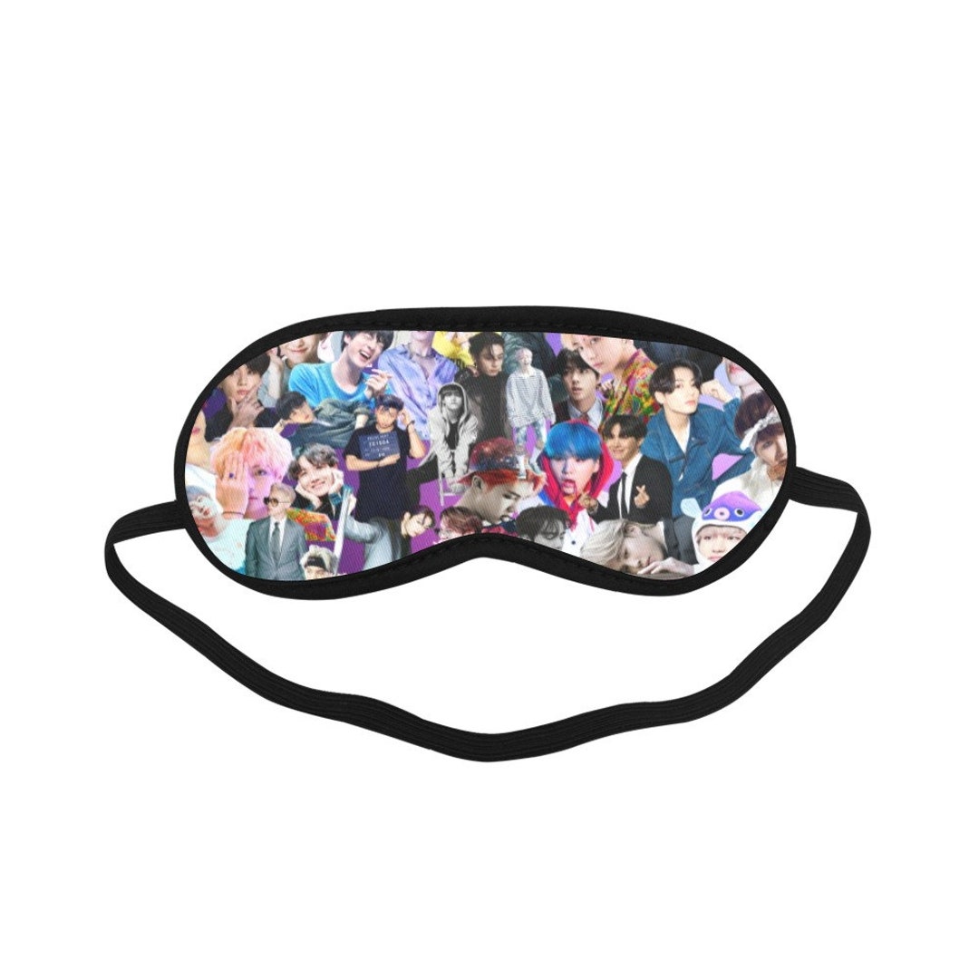 2 Designs - BTS Collage Print Sleep Eye Mask - Light-blocking Mask - K ...