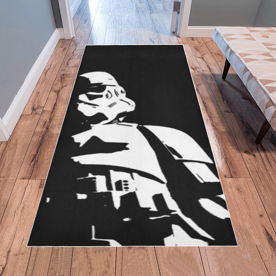 Tall Dark & Stormy 7' X 3'3 Area Rug Star Wars Inspired Stormtrooper ...