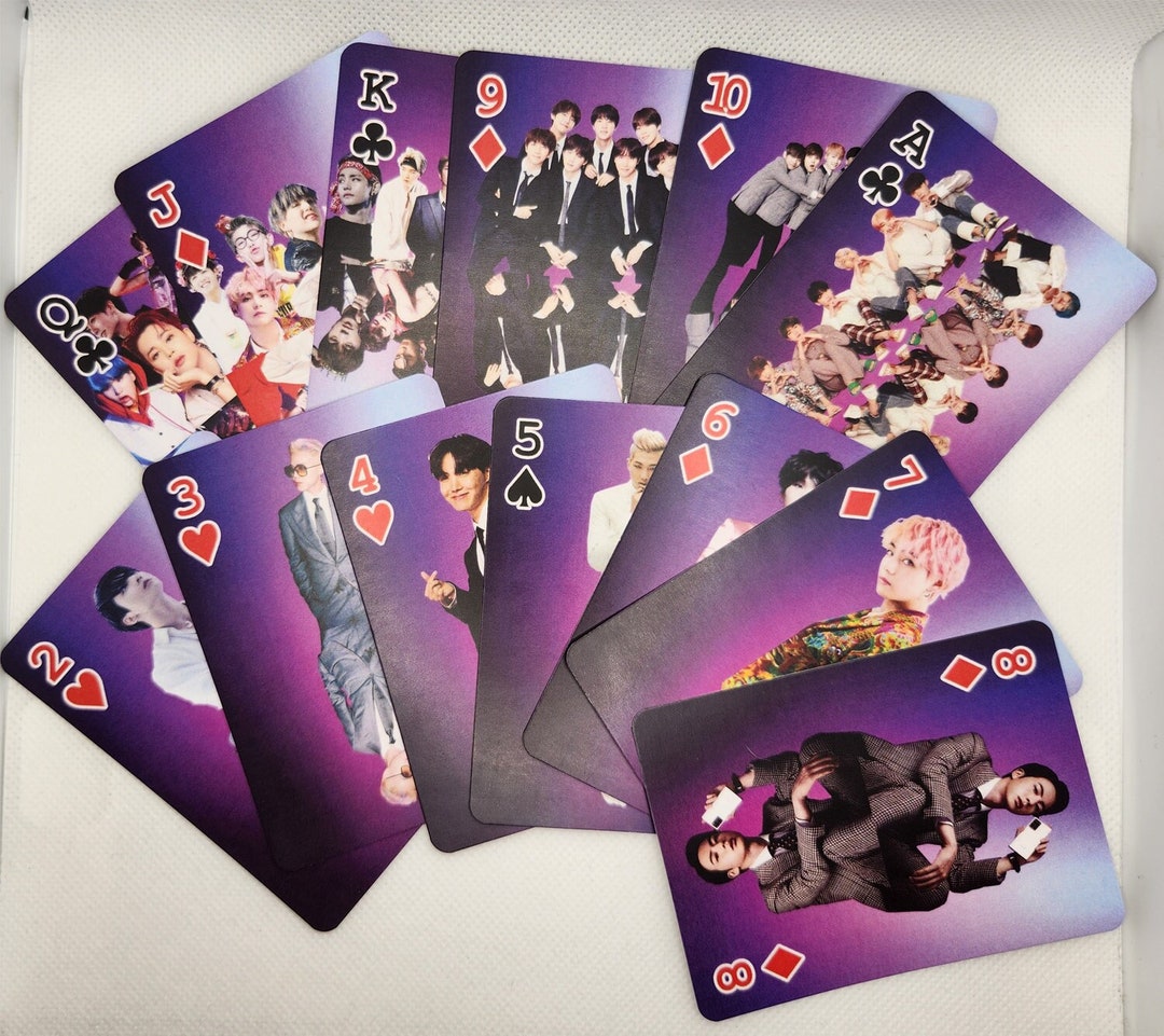 BTS Playing Cards - 54 Deck Standard Playing Cards W/ 2 Jokers - K-pop ...