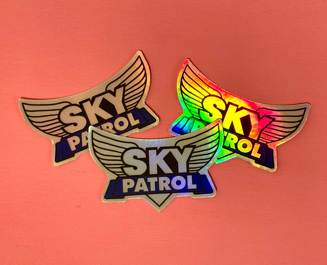 Holographic Sky Patrol Vinyl Sticker - Etsy