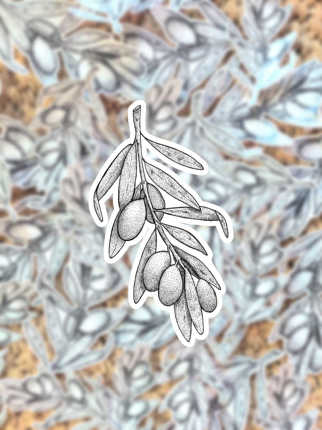 Olive Branch Sticker Olive Sticker Laptop Sticker Water - Etsy