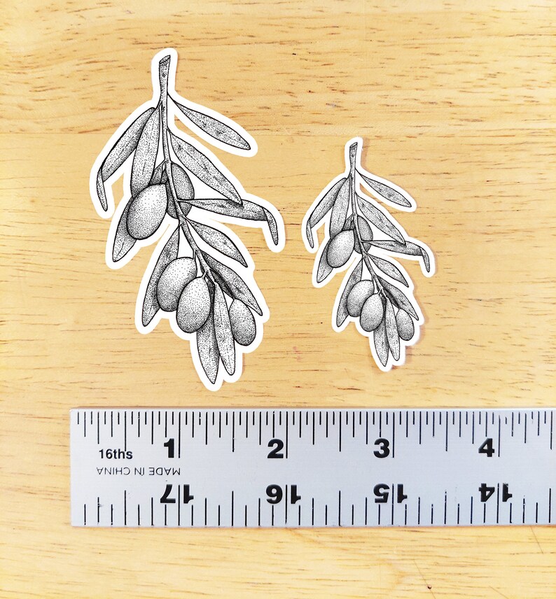 Olive Branch Sticker | Olive Sticker | Laptop Sticker | Water Bottle ...
