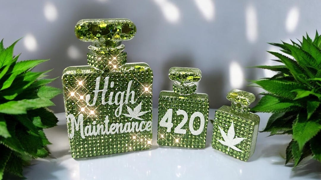 3 Piece Perfume Magnet Rhinestone Magnet Bling Magnet Fridge Magnet ...