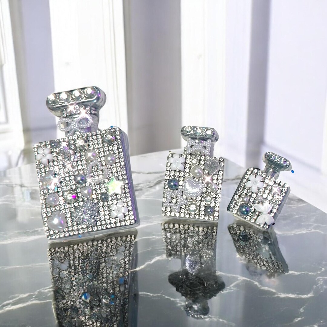 3 Piece Perfume Magnets| Rhinestone Magnets|bling Magnets|fridge ...