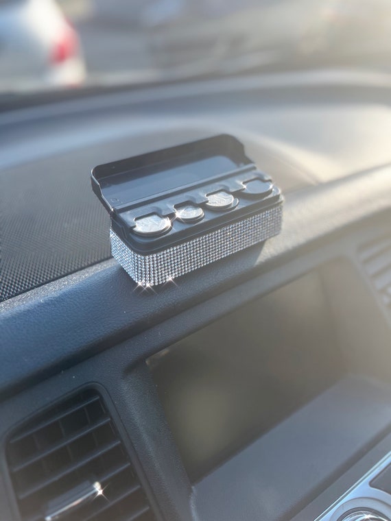 Bling Coin Holder Car Accessories Car Decor Coin Storage Coin Organizer Etsy