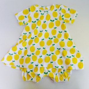 Organic Baby Lemon Dress Sizes Infant - 6T, Organic Toddler Lemon Dress ...