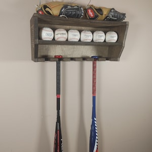 Baseball & Bat Display Shelf - Etsy