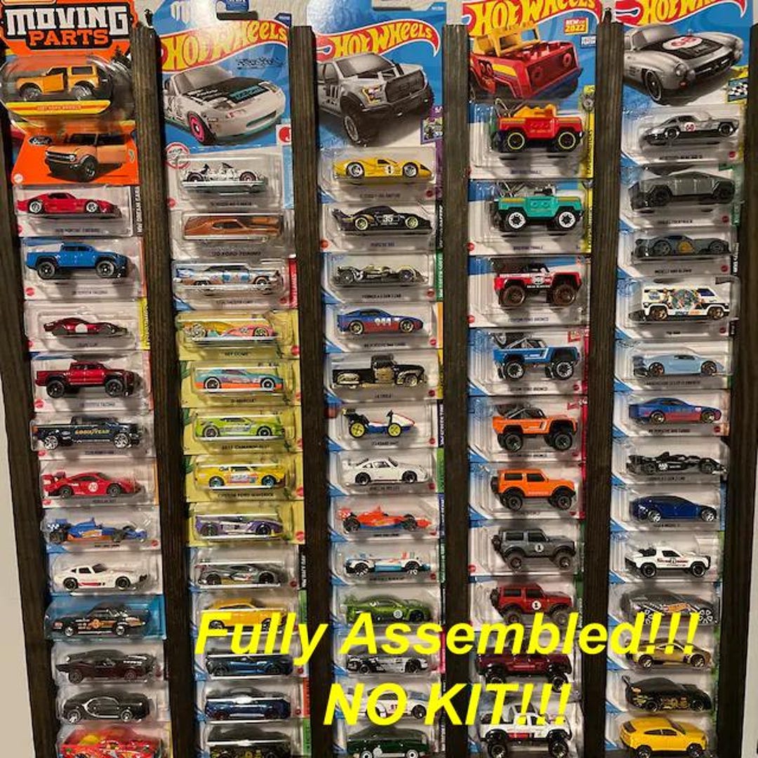 60 Car Display Shelf for Hot Wheels & Matchbox (24x24") - Etsy