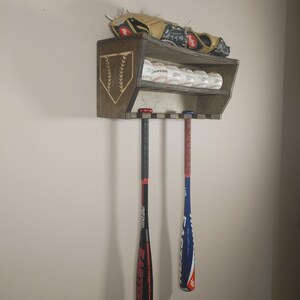 Baseball & Bat Display Shelf - Etsy