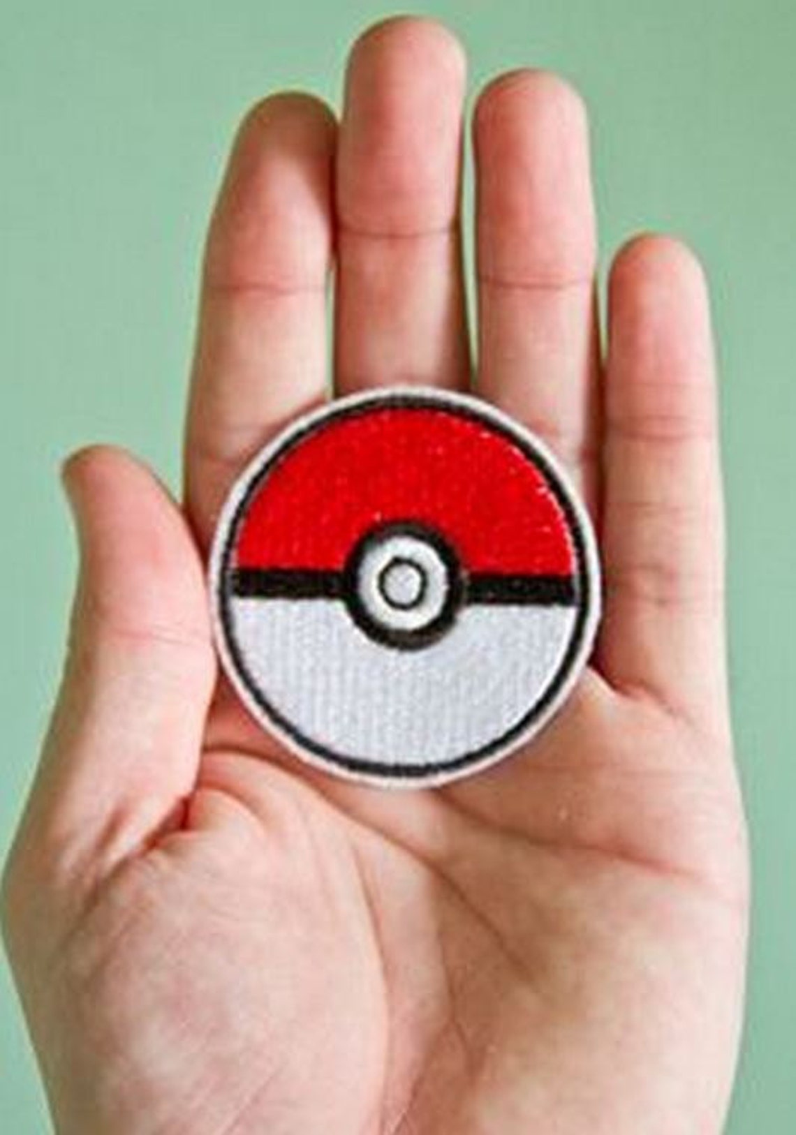 Embroidered Pokemon Pokeball Iron-on Patch - Etsy