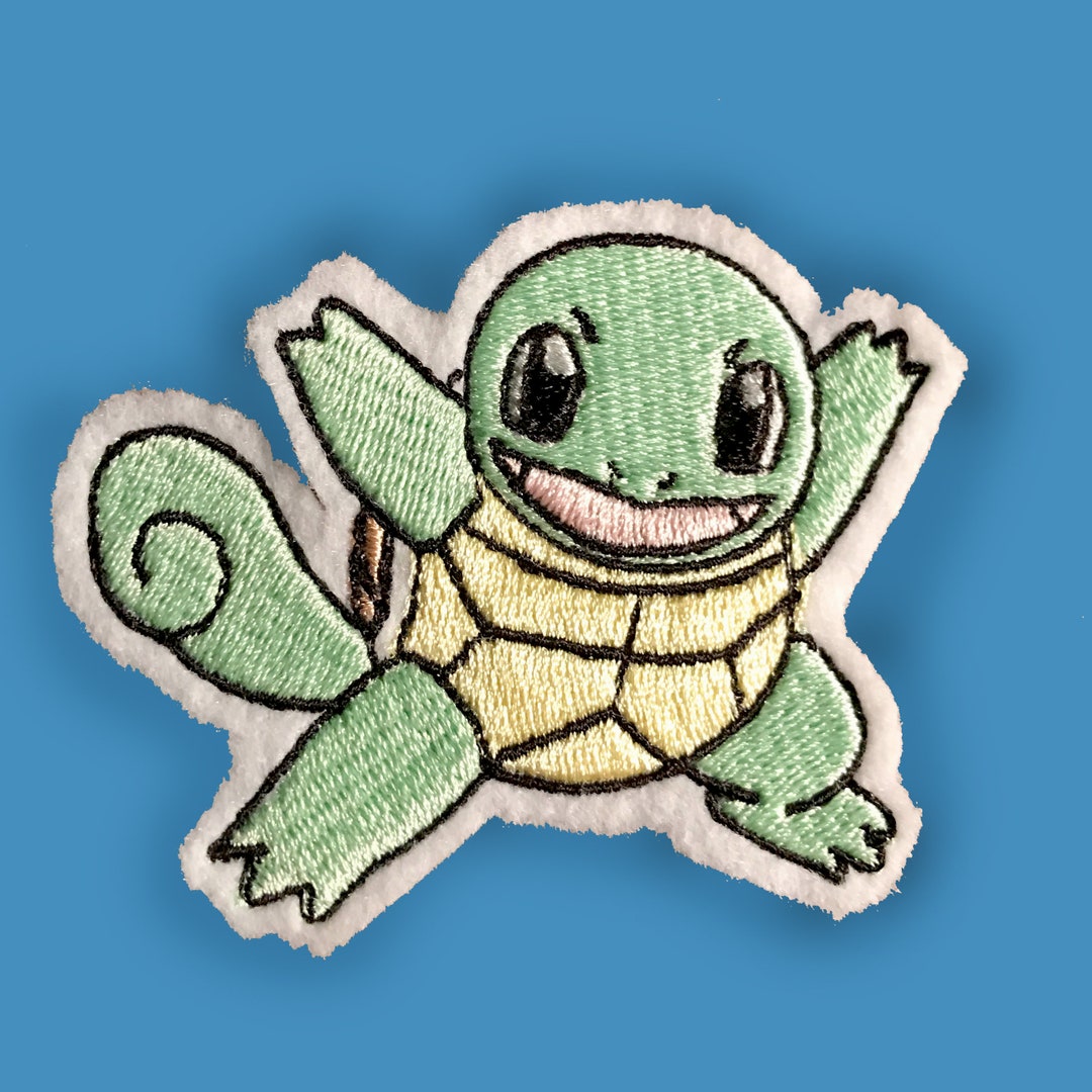 Squirtle - Embroidered Pokemon Iron-on Patch - Etsy