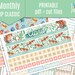 Bunny Hugs Monthly View Stickers, April Monthly HP Printable Sticker ...