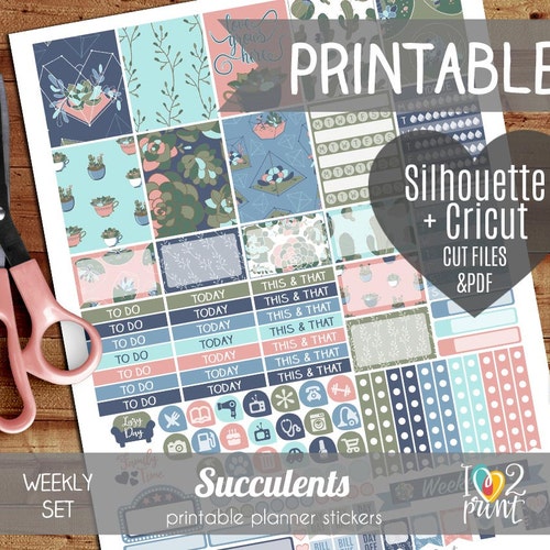 Printable Weekly Stickers Kit Fits Erin Condren Life Planner | Etsy