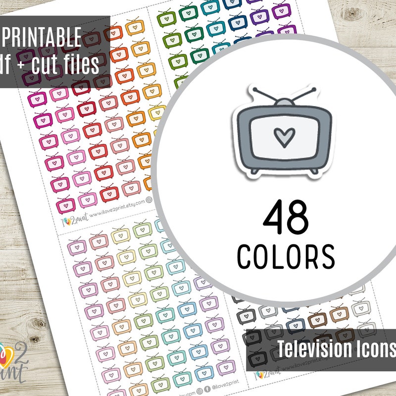 Television Stickers - Etsy