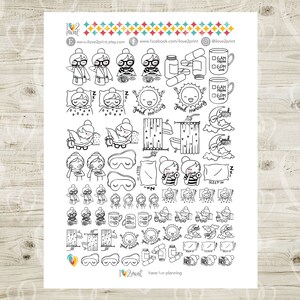 Planner Girl Morning/bedtime Routine Planner Stickers, Printable ...
