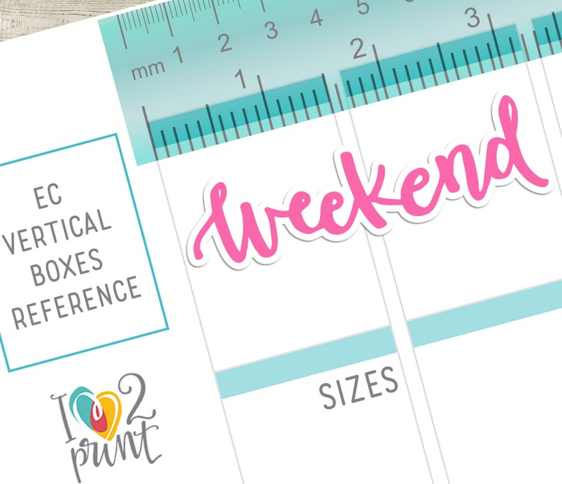 Hand Lettered Weekend Banner Printable Stickers Erin Condren - Etsy