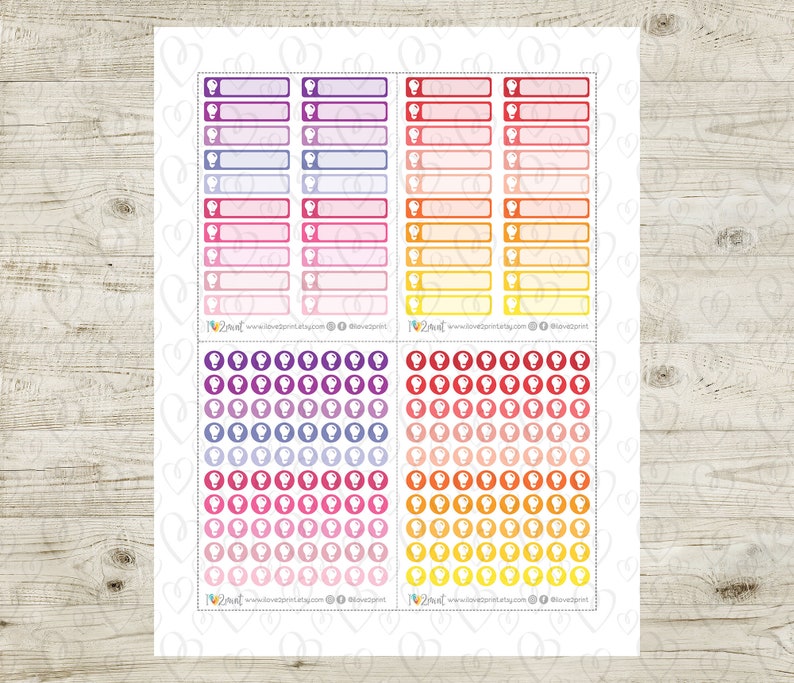 Electricity Bill Reminders Printable Planner Stickers Pay - Etsy