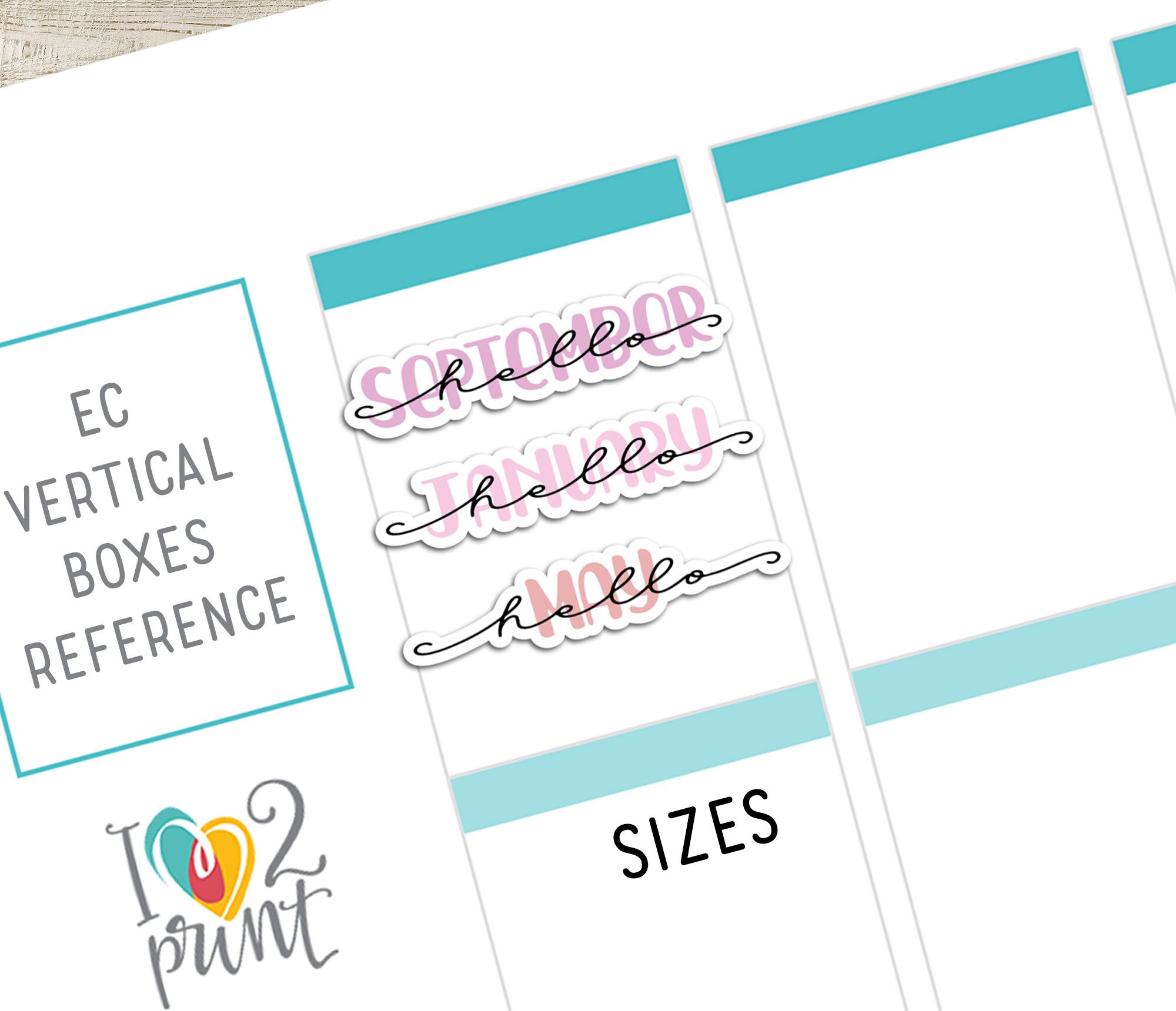 Hello Months Hand-lettered Planner Stickers Pastel Colors - Etsy