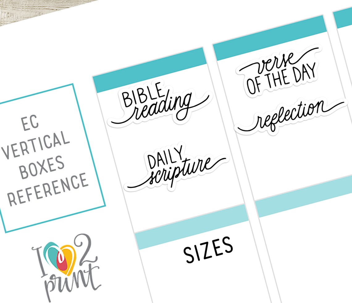 Handlettered Bible Reading Planner Stickers Reflection Script - Etsy