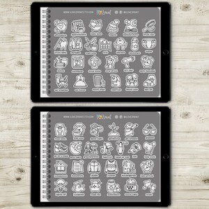 100 Kids Routine Icons Goodnotes Sticker Book, Icons Digital Stickers ...