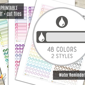 Water Bill Reminders Printable Planner Stickers, Pay Water Labels ...