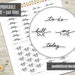 Handlettered Words II Planner Stickers Script Words Printable | Etsy