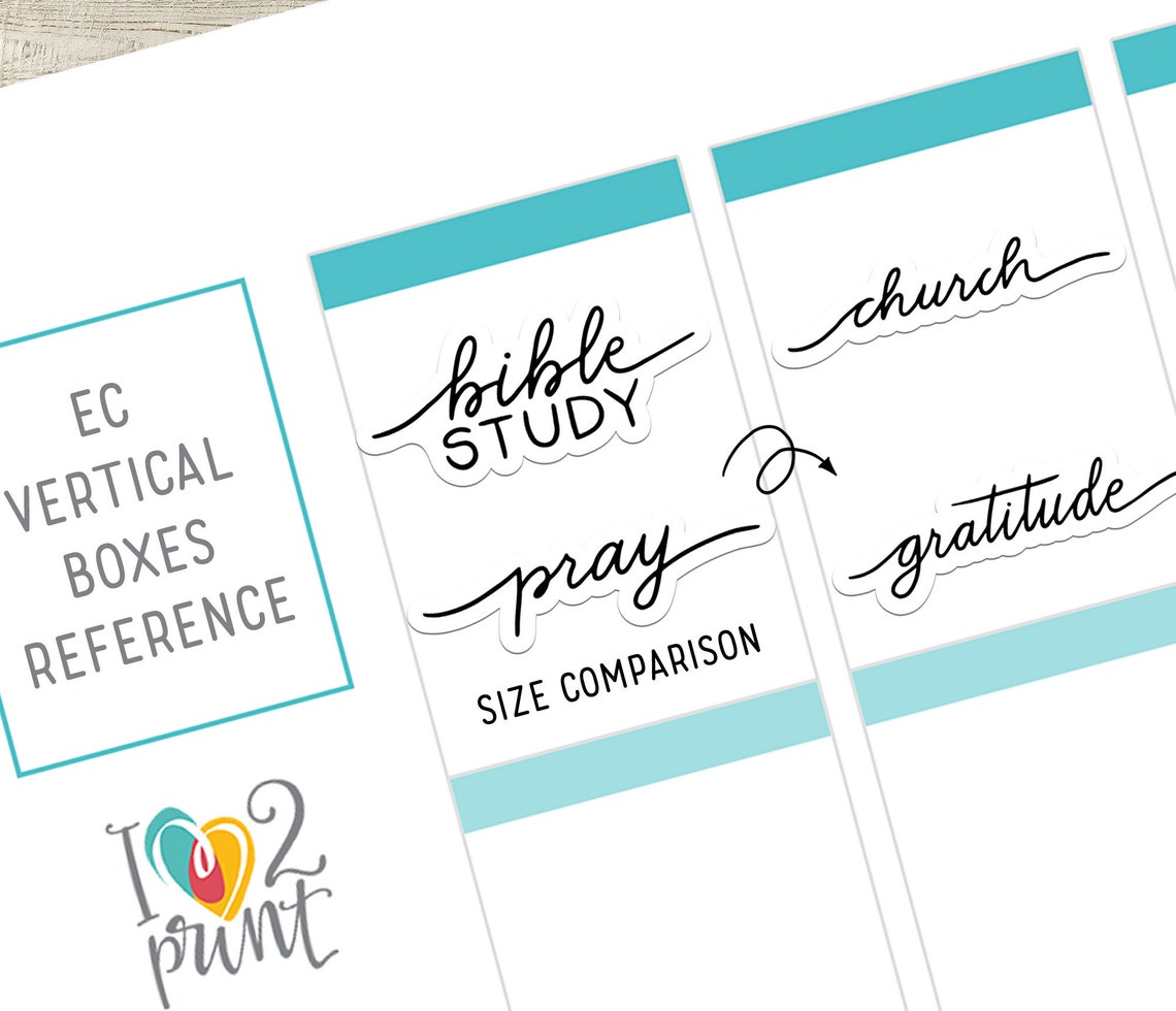 Handlettered Church Planner Stickers Bible Reading Script - Etsy
