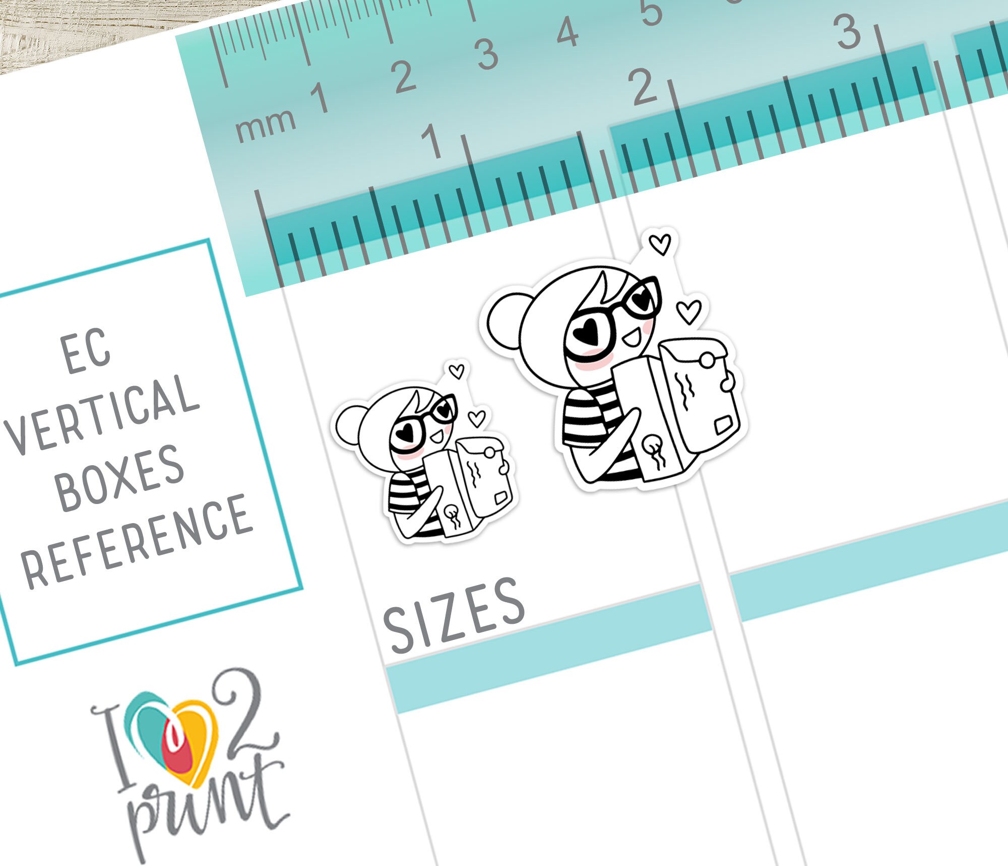 Planner Girl Happy Mail DOODLE Printable Planner Stickers EC - Etsy
