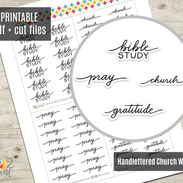 Printable Planner Stickers - Etsy