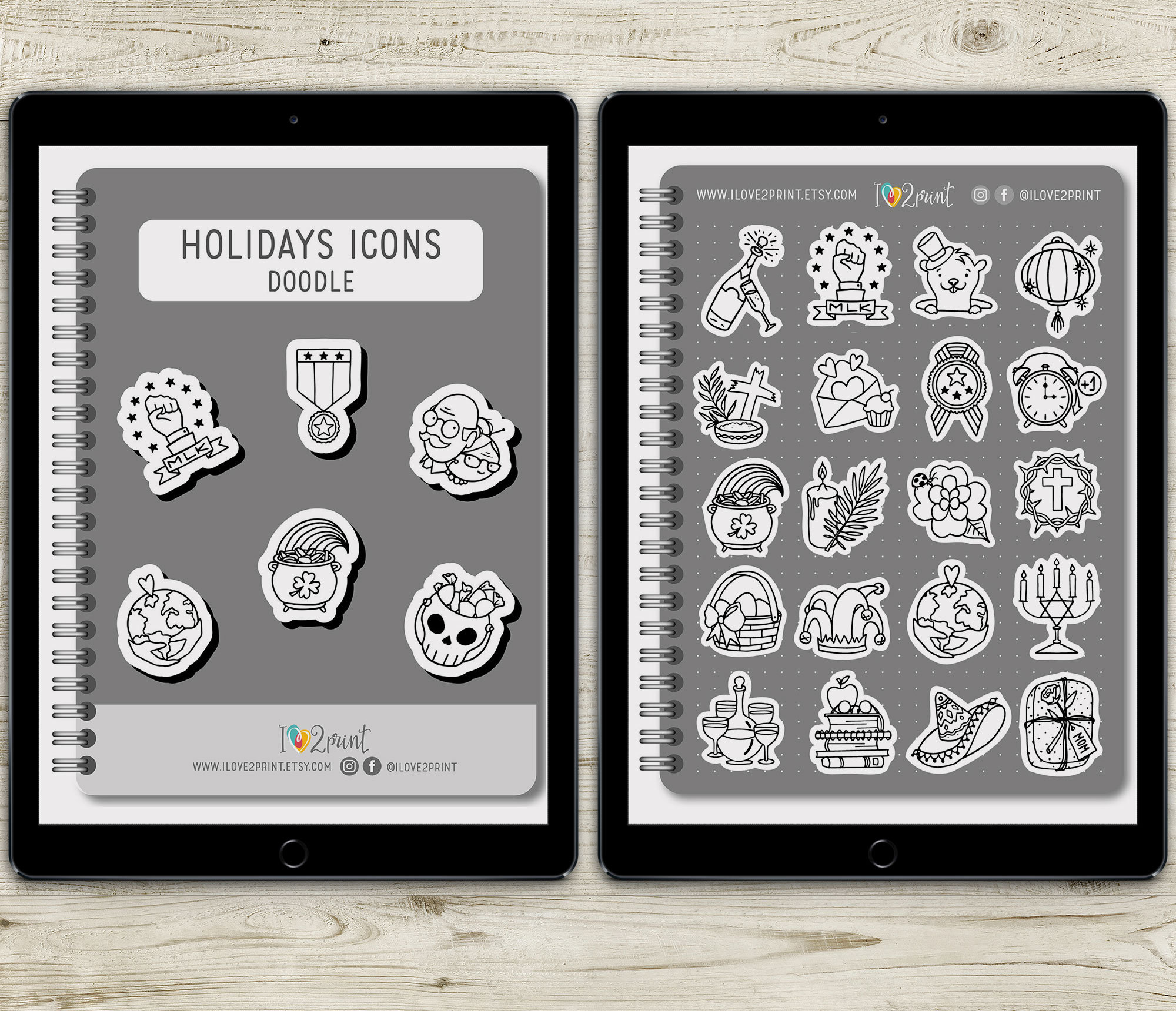 USA Holidays Goodnotes Sticker Book Holidays Digital | Etsy