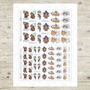 Elena Planner Girl Bad Day Printable Planner Stickers, Cute Character ...