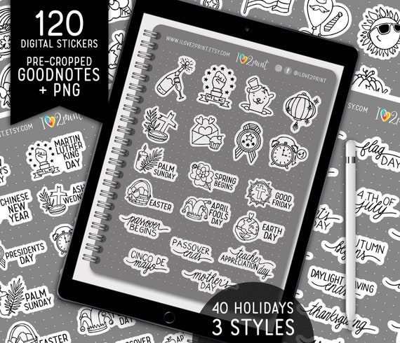 USA Holidays Goodnotes Sticker Book Holidays Digital | Etsy