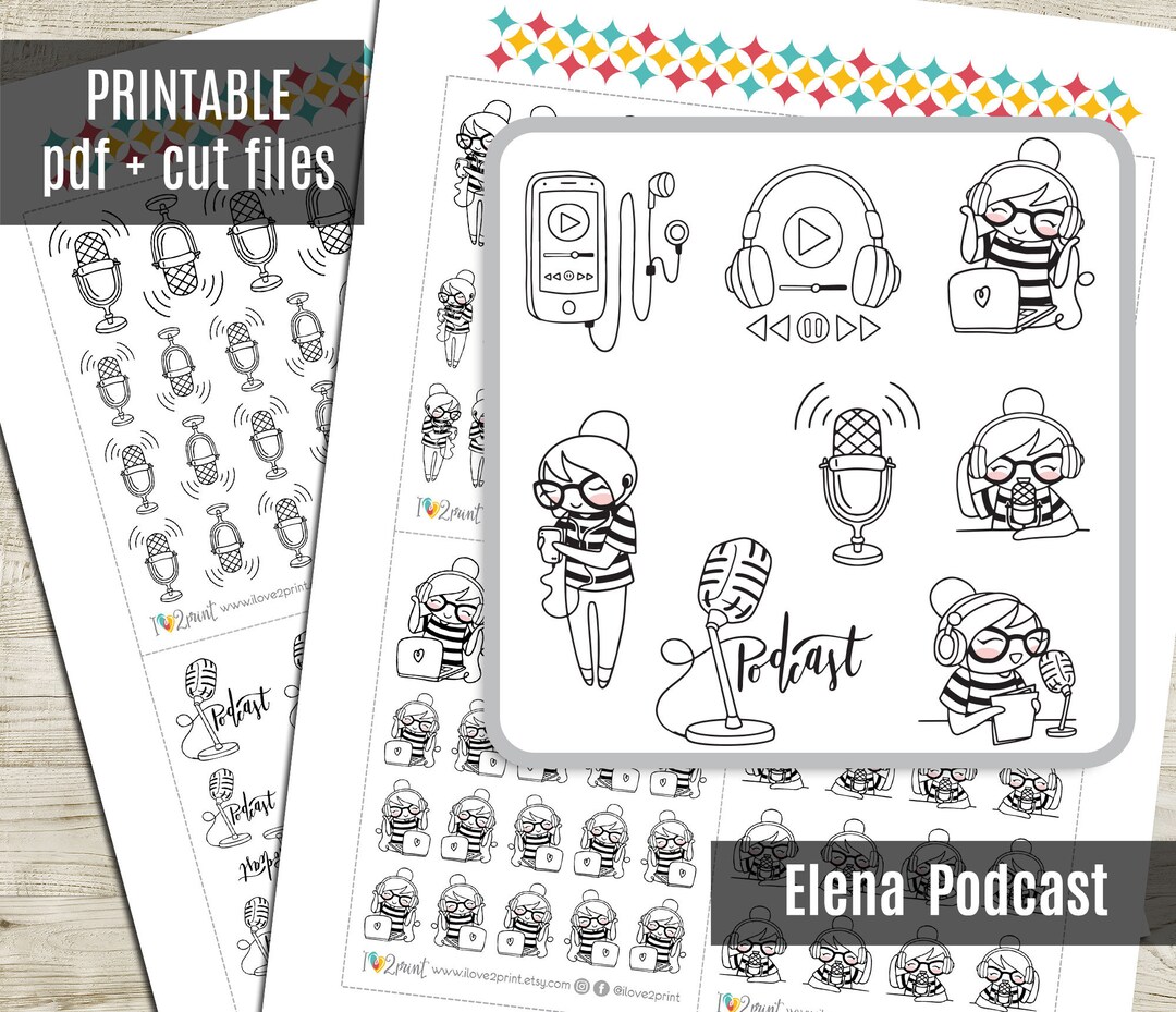 Elena Planner Girl Podcast - Listen Music Elena Planner Stickers ...