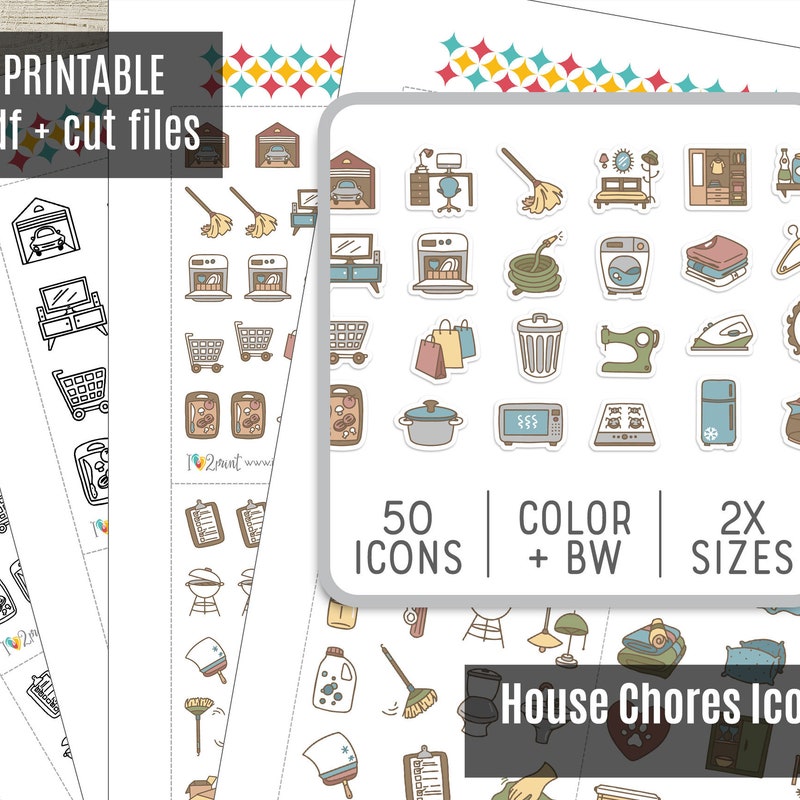 Cleaning Planner Stickers - Etsy
