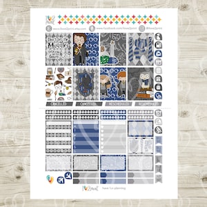 Wizard School III Weekly Printable Planner Stickers Erin - Etsy