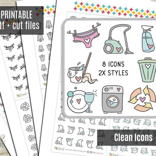 Doctor Doodle Icons Planner Stickers Pills Hand-drawn - Etsy
