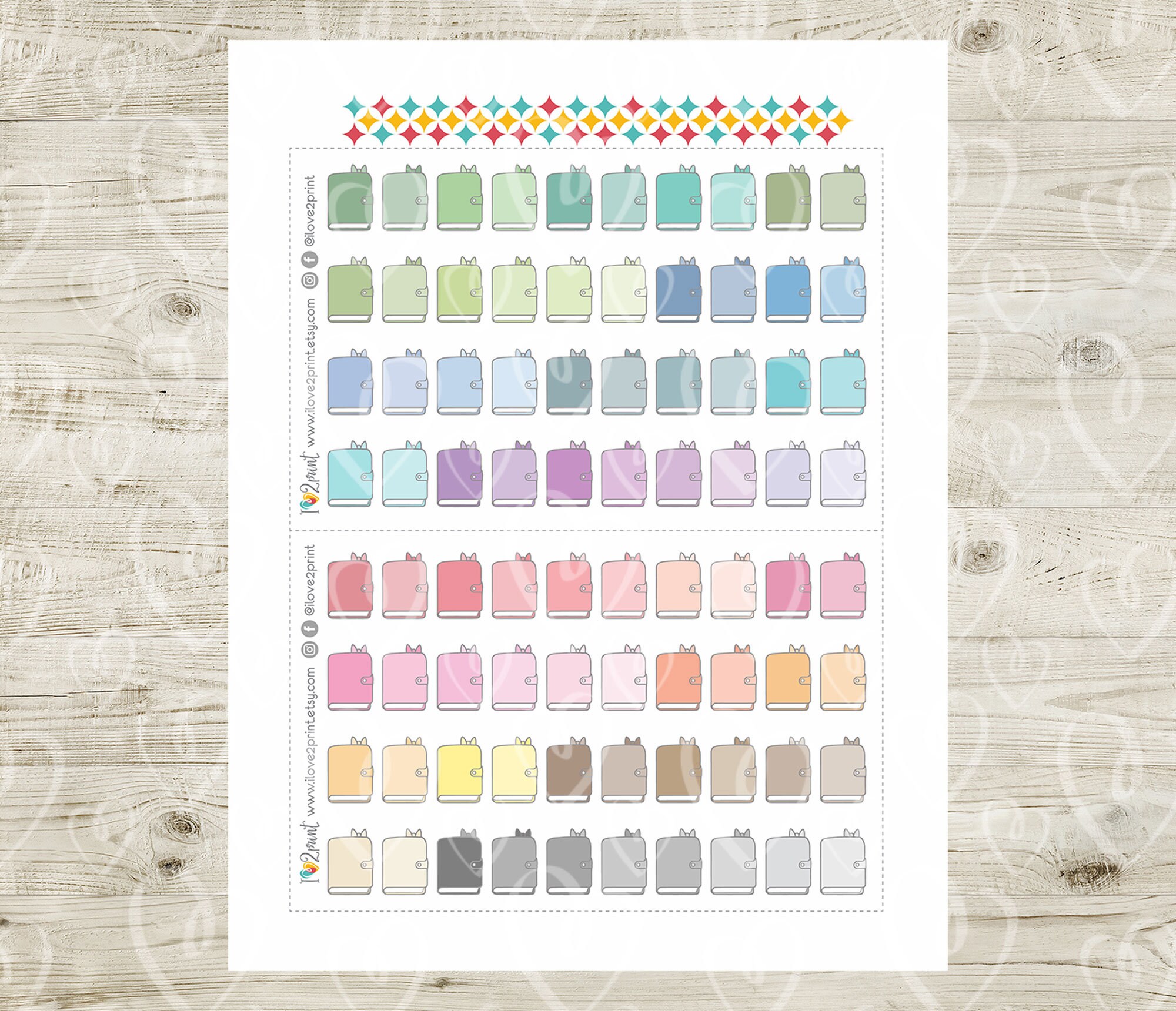 Doodle Planner Icon Stickers Planning Next Printable - Etsy