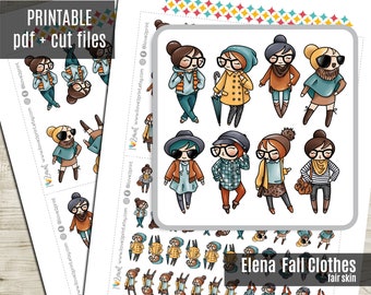 Planner Girl Fall Bucket List Planner Stickers Printable - Etsy