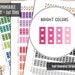 Half Checklist Stripes Planner Stickers Checklist Printable - Etsy