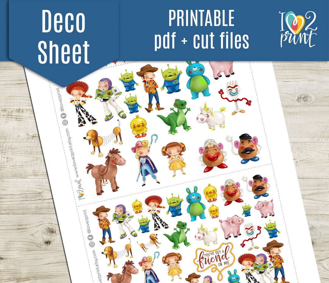 Toy Story Inspired Deco Planner Stickers, Printable Stickers, Character ...