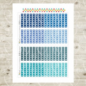Checklist Stripes Planner Stickers, Checklist Printable Stickers ...