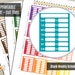 Weekly Schedule Planner Stickers Full Box Tracker Printable | Etsy