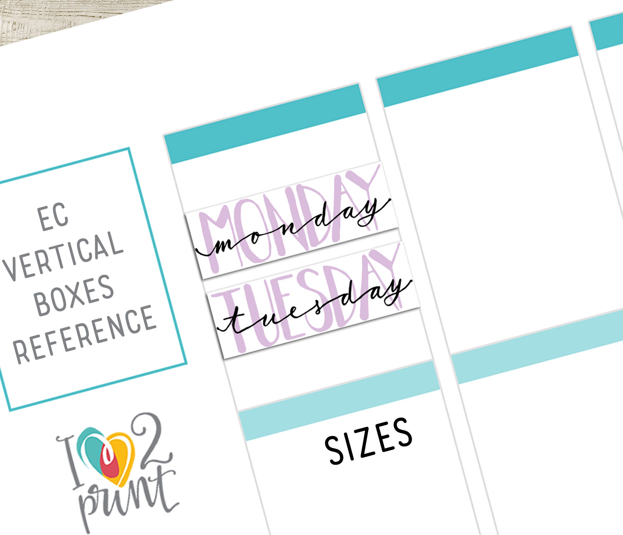 Week Headers Hand-lettered Planner Stickers PASTEL Week - Etsy