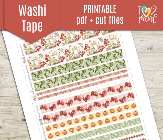 Digital Washi Tape,Printable Planner Stickers Washi Tape Stickers Washi ...